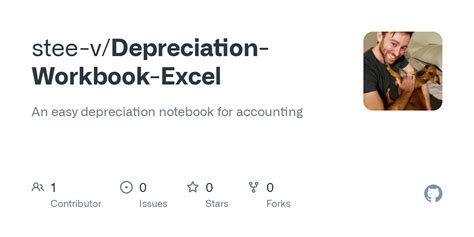 GitHub Stee V Depreciation Workbook Excel An Easy Depreciation Notebook For Accounting