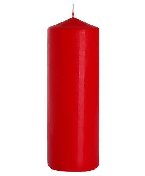 Свеча парафиновая Bispol 25 х 7 8 см без запаха 160 часов горения красная Sw80 250 090