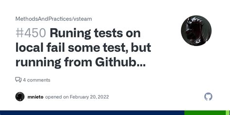 Runing Tests On Local Fail Some Test But Running From Github Actions Not Issue