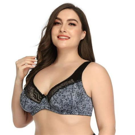 Last Clance Sale Womens Plus Size Demi Sheer Lace Unlined Underwire