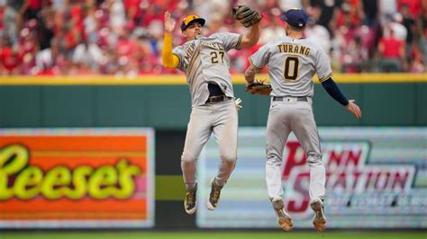 Brewers Rally To Beat Reds 4 3 Open 2 Game Nl Central Lead Newsday