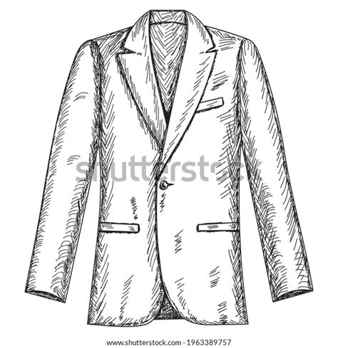 Vector Isolated Sketch Hand Drawn Mens Stock Vector Royalty Free
