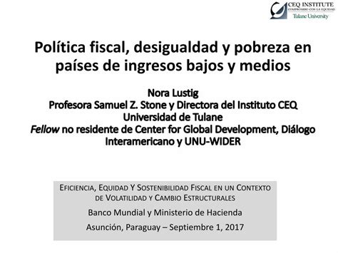Pdf Política Fiscal Desigualdad Y Pobreza En Países De