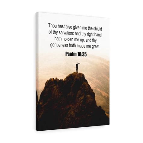 Scripture Walls Psalm 1835 Shield Of Thy Salvation Christian Wall Art