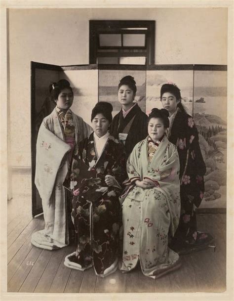 Kusakabe Kimbei 1880 Japan Group Of 5 Women Catawiki