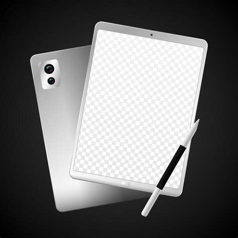 Elegant Silver Tablet Mockup 23169568 Vector Art At Vecteezy