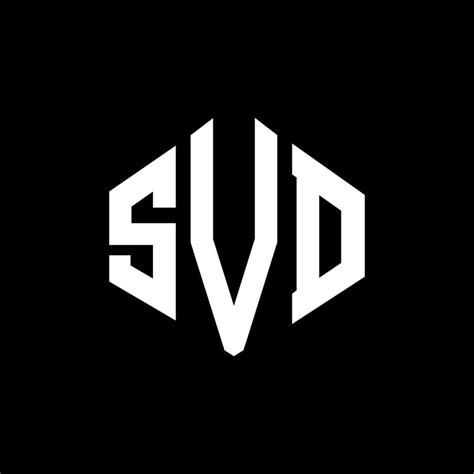 Svd Letter Logo Design With Polygon Shape Svd Polygon And Cube Shape