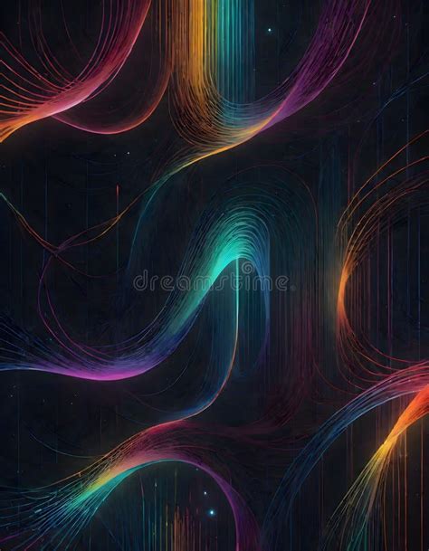 Abstract Sound Waves Generative Ai Stock Illustration Illustration