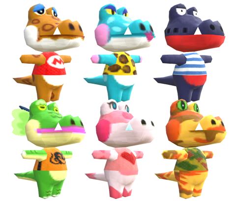 3ds Animal Crossing New Leaf Alligators The Models Resource