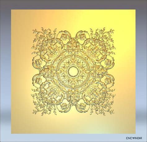 3ddsq 1029 Square Cnc Design 3d Model Artcam Relief Square File And Stl Download Cnc India