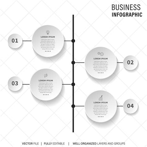 creativo concepto para infografía con pasos opciones partes o procesos negocio datos