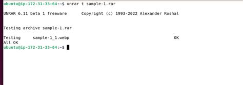 how to install unrar on ubuntu 22 04