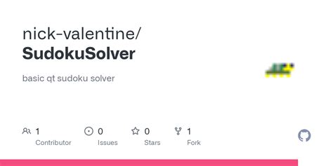 github nick valentine sudokusolver basic qt sudoku solver