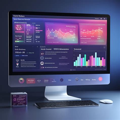 Premium Photo Web Dashboard Marketing Social Media Analytics Dashboard Column Based Layo