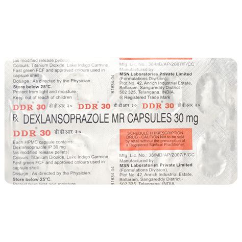 Ddr 30mg Capsule 10 S Price Uses Side Effects Netmeds