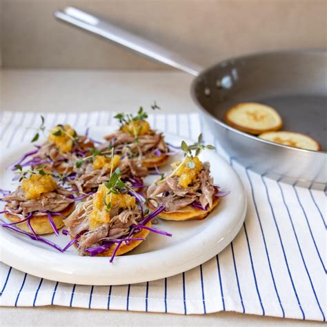 Blinis Med And Og Julekompot Nem Opskrift Mummum Dk