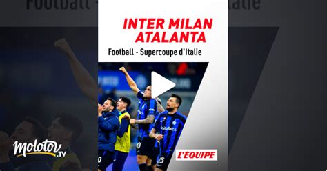 Football Supercoupe Ditalie Inter Milan Atalanta Bergame En