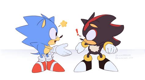 Classic And Modern Shadow The Hedgehog