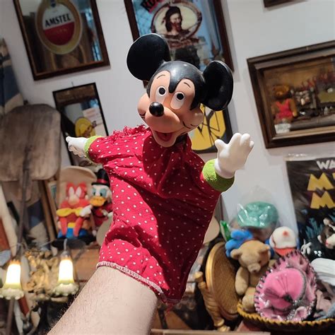 Mickey Mouse Hand Puppet Etsy