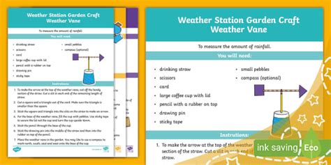 Diy Weather Station Garden Craft Instructions Teacher Made