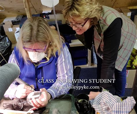 Glass Engraving Lessons Lesley Pyke Glass Engraver