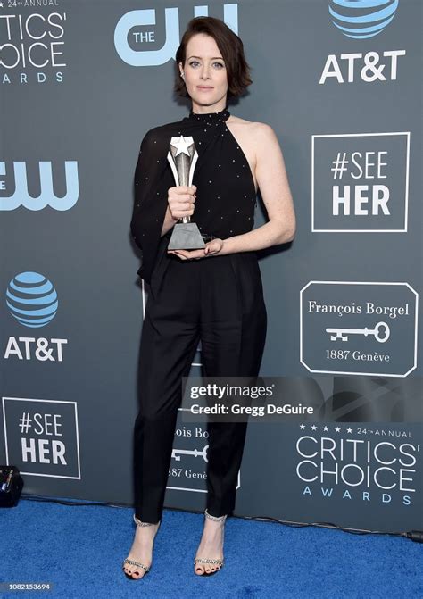 Claire Foy Recipient Of The Seeher Award Poses In The Press Room