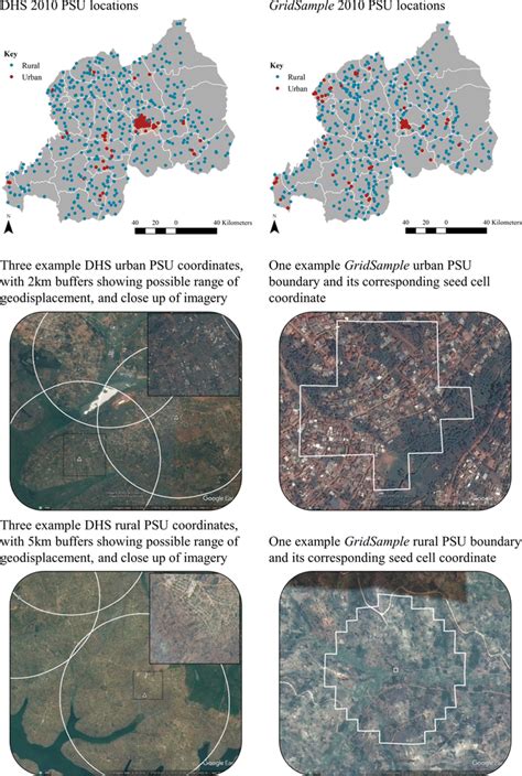 Visual Comparison Of Primary Sampling Units Psus Generated By The Download Scientific Diagram