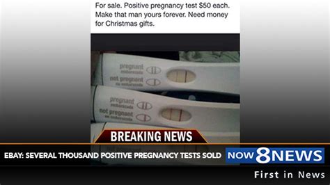Ebay Warns Several Thousand Positive Pregnancy Tests Sold Men Should