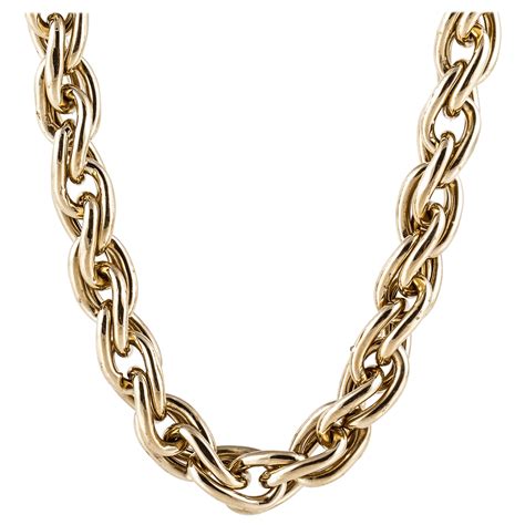 10 Karat Yellow Gold Cuban Link Chain At 1stdibs