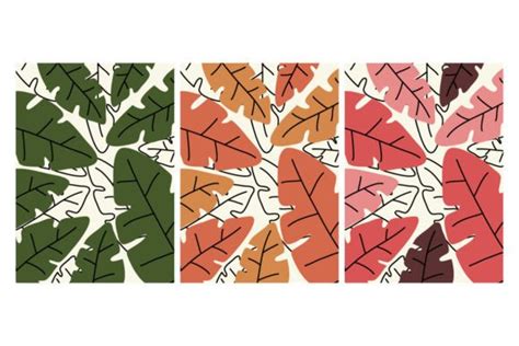 Leave Pattern Vector Graphic By Jesikamadame · Creative Fabrica
