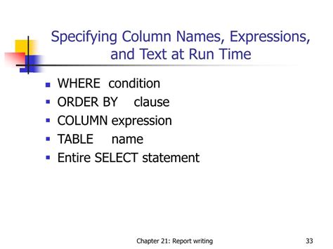 Ppt Chapter Twenty One Producing Readable Output Powerpoint