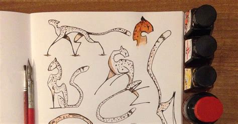 Рисунки для срисовки в скетчбук маркерами животные 94 фото