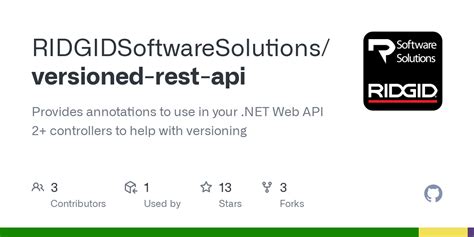 Github Ridgidsoftwaresolutions Versioned Rest Api Provides