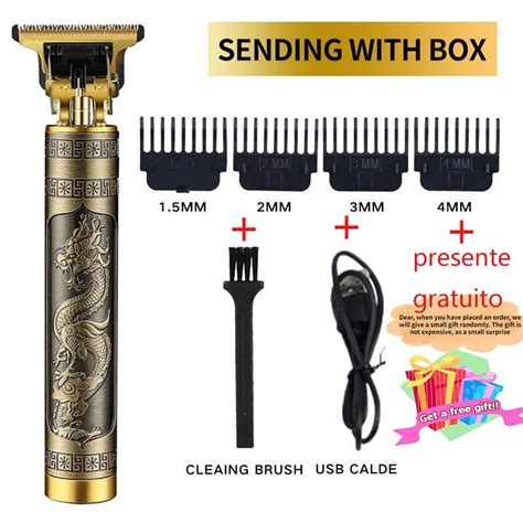 Máquina de Cortar Cabelo Retro Elétrica T Usb e Barbeador Elétrico Item Info Eletro Nunca