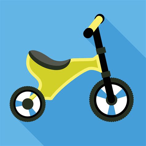 Green Tricycle Icon Flat Style 14185140 Vector Art At Vecteezy
