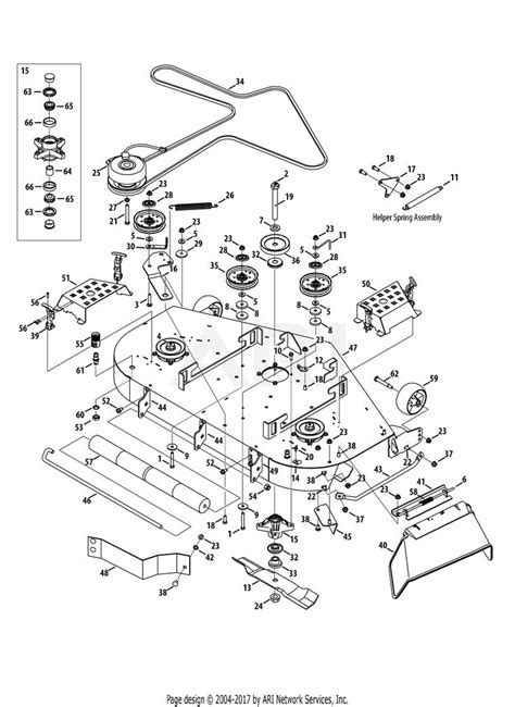 Cub Cadet Mower Deck Parts Diagram