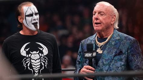 Aews Sting Says Ric Flair Will Be With Him Every Step Of The Way To