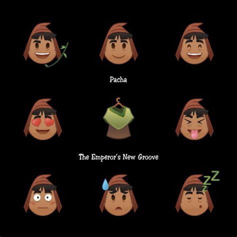 Pacha As An Emoji X8 Drawing By Disney Theemperorsnewgroove