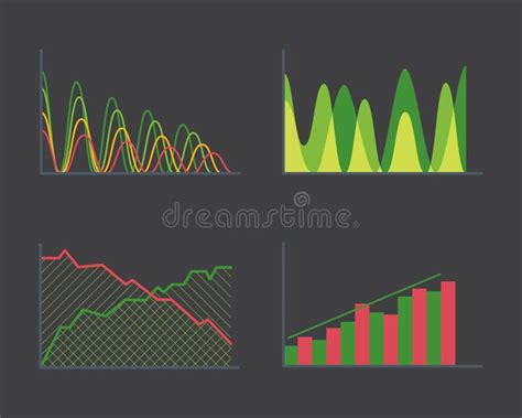 Business Data Graph Analytics Elements Bar Pie Charts Diagrams And Flat