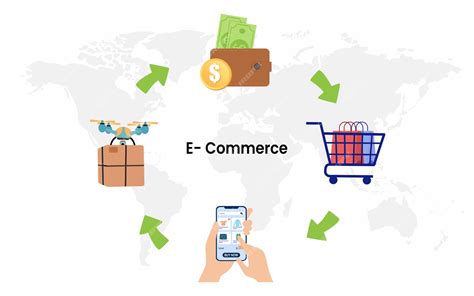 Premium Vector Process Of Online Ordering Stages Of E Commerce