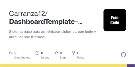 Github Carranza Dashboardtemplate Angular Firebase Auth Sistema
