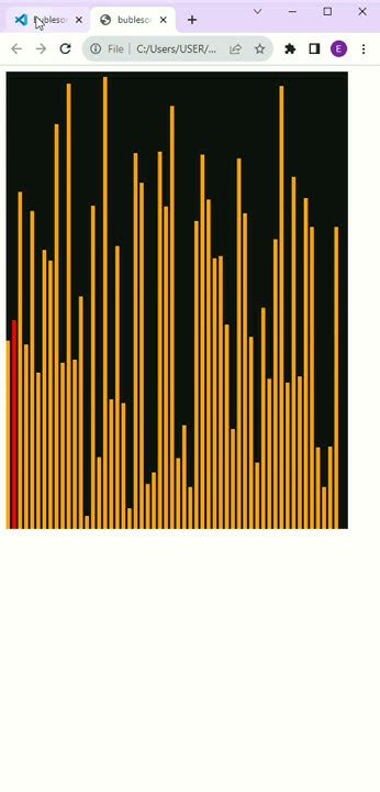Bubble Sort Algorithm Visualization Tenge Musicdance Youtube