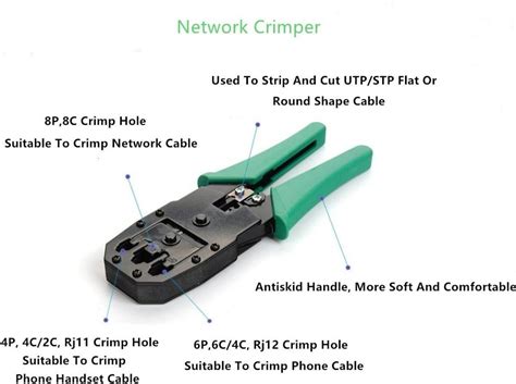 Kit De Herramientas Para Redes Crimpeadora Pelacable Rj Importadora