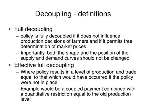 PPT Decoupling Of Direct Payments PowerPoint Presentation Free
