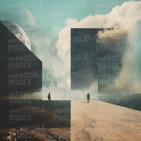 Parallel Universes Intersecting Creating Surreal Landscapes Where