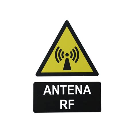 Señal Antena Rf Radiofrecuencia Pvc 200x300 Mm Rotuvall