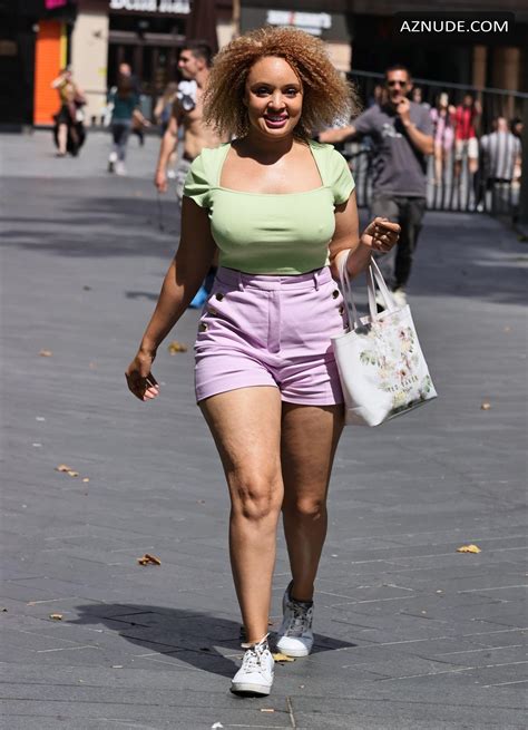 Pandora Christie Pictured In Top And Shorts At Heart Radioin London