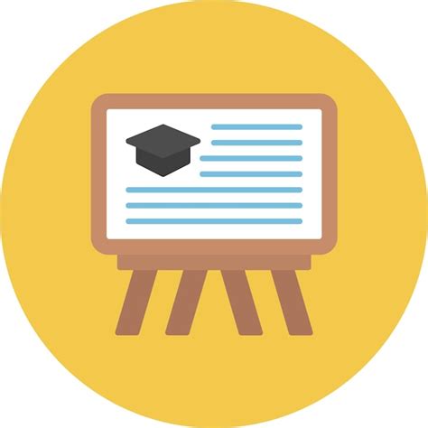 Premium Vector Classroom Board Flat Illustration