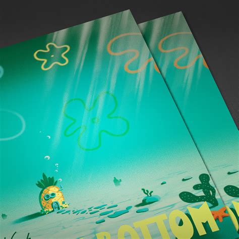 Visit Bikini Bottom Spongebob Squarepants 11w X 17h Pixel