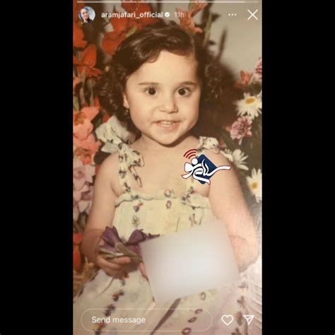 عکس قدیمی و دیده نشده از کودکی بامزه آرام جعفری بازیگر سینما و تلویزیون